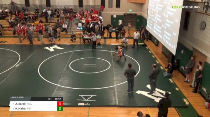 113 lbs Consi of 8 #1 - Anthony Borelli, Walpole vs Kendrick Mafra ...