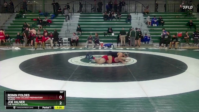 157 lbs Quarterfinal - Ronin Foldes, Benedictine College Preparatory ...