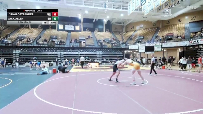 285 lbs Semifinal - Riah Ostrander, Fort Hays State vs Jack Allen ...