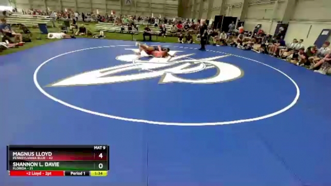 170 lbs Round 1 (8 Team) - Magnus Lloyd, Pennsylvania Blue vs Shannon L ...