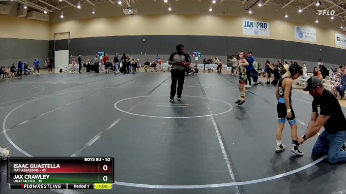 52 lbs Semifinal - Jax Crawley, Unattached vs Isaac Guastella, Mat ...