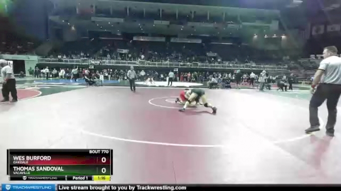 182 lbs Semifinal - Thomas Sandoval, Vacaville vs Wes Burford, Oakdale