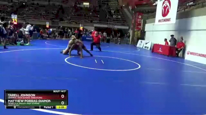 220 lbs Champ. Round 1 - Tarell Johnson, Central High School Wrestling ...