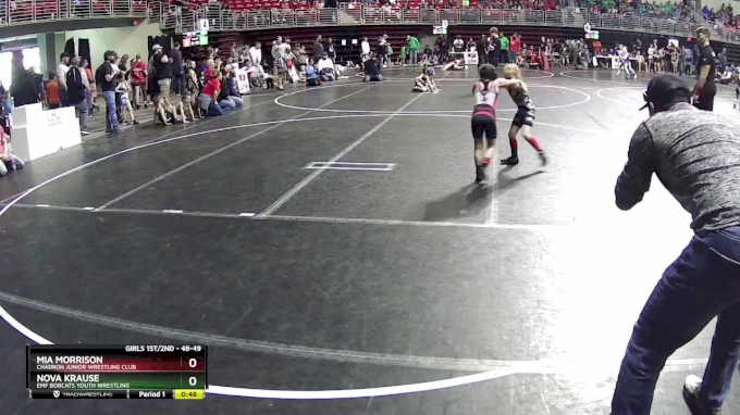 48-49 lbs Semifinal - Mia Morrison, Chadron Junior Wrestling Club vs ...