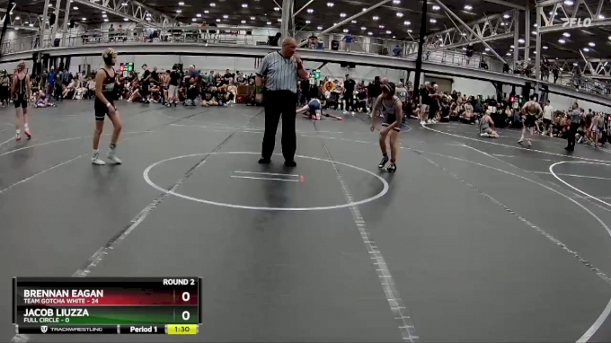 92 lbs Round 2 (8 Team) - Brennan Eagan, Team Gotcha White vs Jacob ...