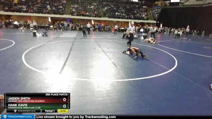 49 lbs 3rd Place Match - Hank Davis, Powerhouse Wrestling Club vs Jaiden Smith, Hammer Time ...