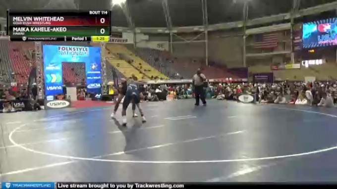 195 lbs Champ. Round 1 - Melvin Whitehead, Gold Rush Wrestling vs Maika ...