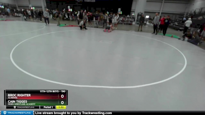 190 lbs Champ. Round 2 - Broc Righter, Alabama vs Cain Tigges, Moen ...