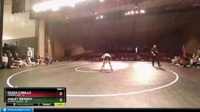 140 lbs Finals (2 Team) - Olivia Carillo, Champe-Han vs Hailey Branch ...