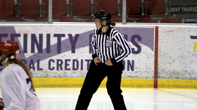 Schmidlein To Make ECHL History As First Female On-Ice Official - FloHockey