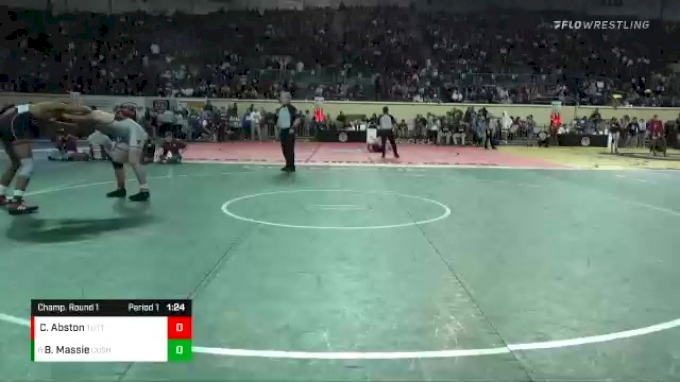 4A-195 lbs Champ. Round 1 - Bryce Massie, Cushing vs Cody Abston, Tuttle