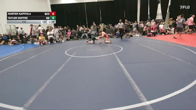 115 lbs Round 4 (6 Team) - Hunter Kapitula, Mat Assassins Black vs ...