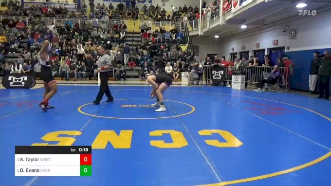 160 lbs 3rd Place - Shawn Taylor, West Allegheny vs Dylan Evans ...