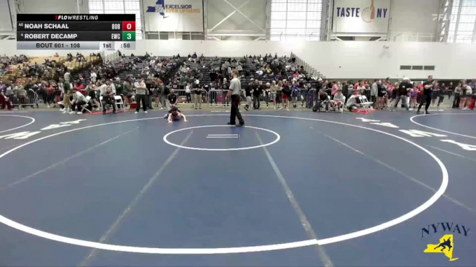108 lbs Champ. Round 3 - Noah Schaal, Club Not Listed vs Robert DeCamp ...