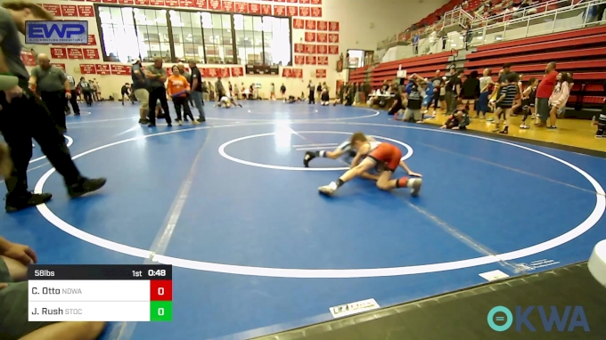 58 lbs Consi Of 8 #2 - Carson Otto, NORTH DESOTO WRESTLING ACADEMY vs ...