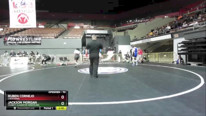 70 lbs Champ. Round 1 - Jackson Morgan, Chabot Gladiator Wrestling vs ...