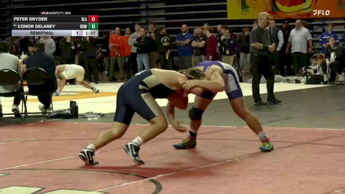 215 lbs Semifinal - Conor Delaney, Rumson-Fair Haven Regional vs Peter ...