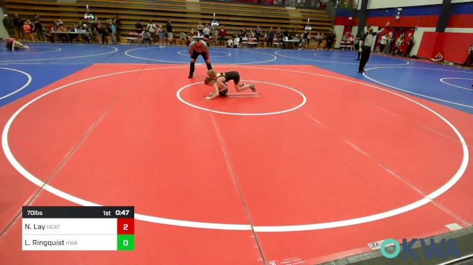 70 lbs Quarterfinal - Noah Lay, Heat vs Lukus Ringquist, HURRICANE ...