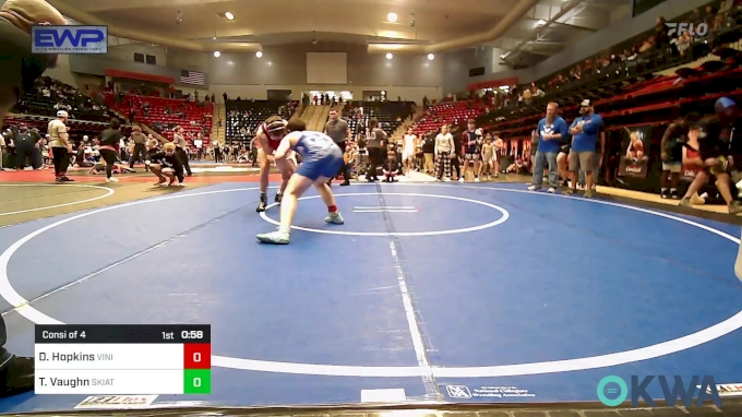 170 lbs Consi Of 4 - Dagan Hopkins, Vinita Kids Wrestling vs Trey ...