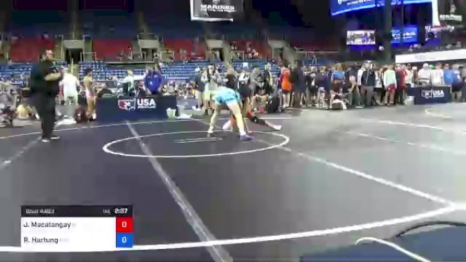 132 lbs Consi Of 64 #2 - Jacob Macatangay, Illinois vs Ryan Hartung ...