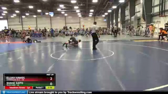160 lbs Round 3 (6 Team) - Elijah Hawes, Sanderson W.A. vs Shane Saito ...