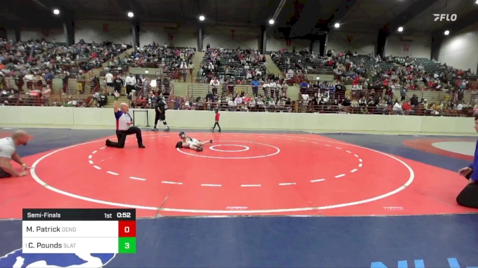 40 lbs Semifinal - Maximus Patrick, Dendy Trained Wrestling vs Chandler ...