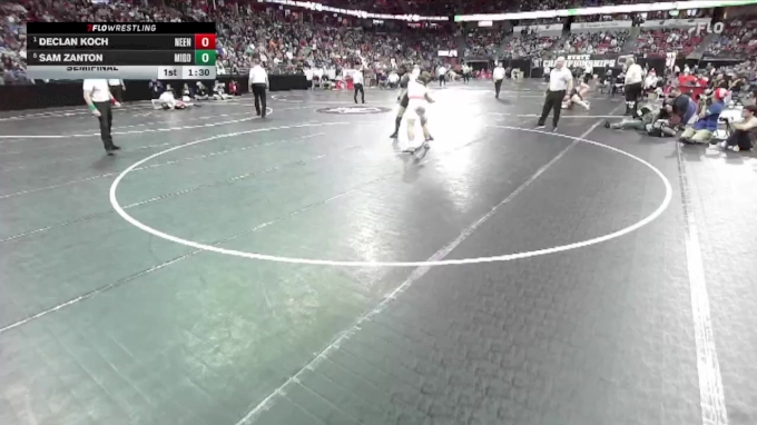D1-157 lbs Semifinal - Declan Koch, Neenah vs Sam Zanton, Middleton