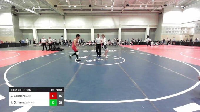 160 lbs Rr Rnd 1 - Conor Leonard, LAW Red vs John Quinonez, Red Nose ...