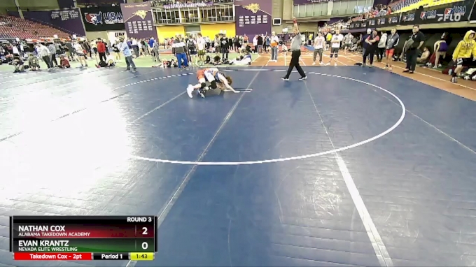135-136 lbs Round 3 - Nathan Cox, Alabama Takedown Academy vs Evan ...