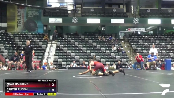 135 lbs 1st Place Match - Mack Harrison, IN vs Carter Rudish, PA