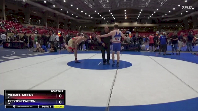 190 lbs Cons. Round 4 - Michael Taheny, IL vs Treyton Tweton, NE