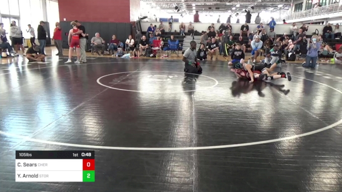 105 lbs Semifinal - Cole Sears, Cherokee Jr. Warriors Wrestling vs Yuto ...