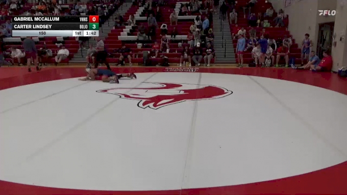 150 lbs Round 3 (4 Team) - Carter Lindsey, Bob Jones vs Gabriel ...