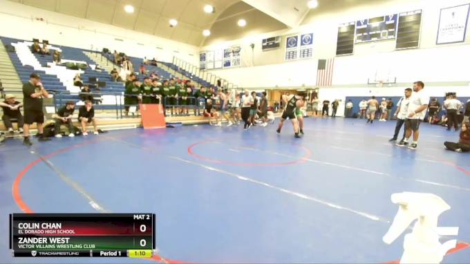 285 lbs 1st Place Match - Colin Chan, El Dorado High School vs Zander West, Victor Villains ...