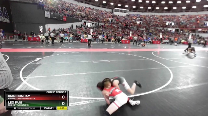 95 lbs Champ. Round 1 - Leo Fani, Red Hot Wrestling vs Kian Dunham ...