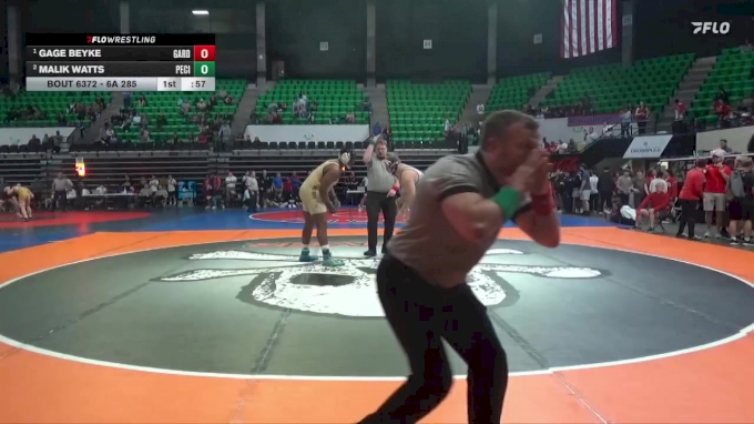 6A 285 lbs 1st Place Match - Gage Beyke, Gardendale Hs vs Malik Watts ...