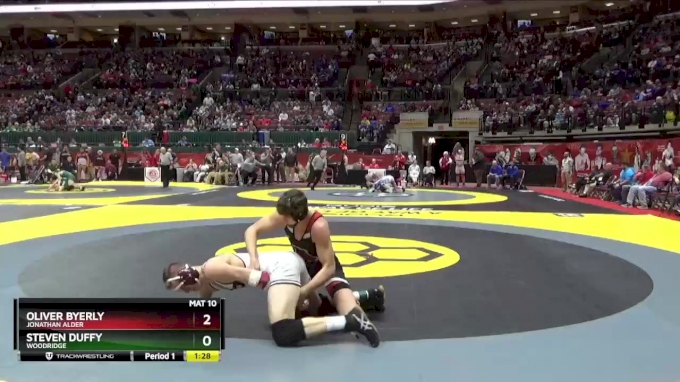 D2-165 lbs Quarterfinal - Oliver Byerly, Jonathan Alder vs Steven Duffy ...