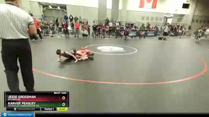 74 lbs Champ. Round 1 - Karver Peasley, Okanogan Underground WC vs ...