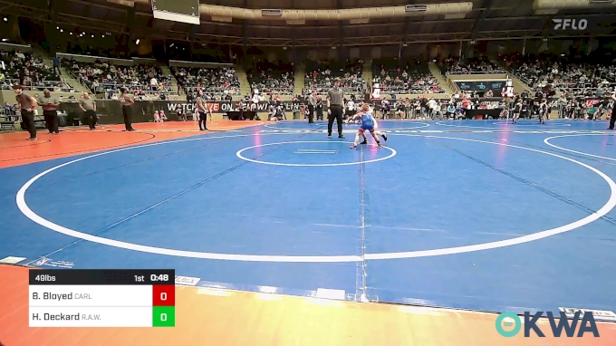 49 lbs Consi Of 8 #2 - Beau Bloyed, Carl Albert vs Hank Deckard, R.A.W.