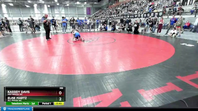 71 lbs Round 2 - Elise Martz, All-Phase WC vs Kassidy Davis, Mat Demon WC