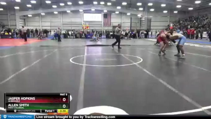 182 lbs Cons. Round 2 - Allen Smith, First Colonial vs Jasper Hopkins, Albemarle