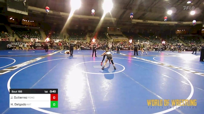 91 lbs Semifinal - Justice Gutierrez, Pomona Elite vs Hailey Delgado ...