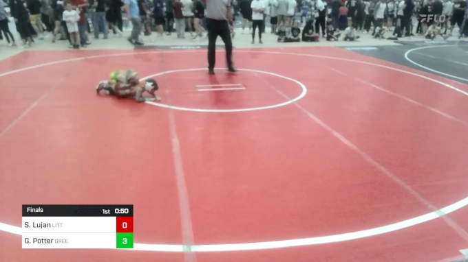 46 lbs Final - Silas Lujan, Little Warrior WC vs Greyson Potter, Green ...