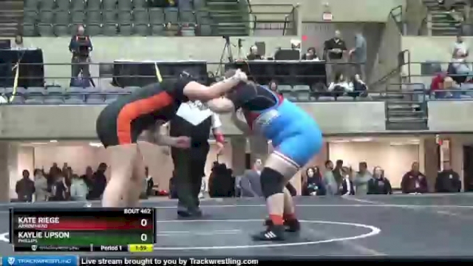 235 lbs 1st Place Match - Kaylie Upson, Phillips vs Kate Riege, Arrowhead