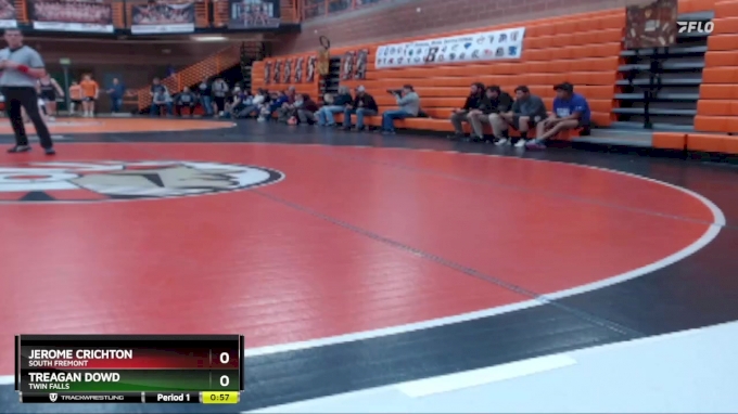 160 lbs Cons. Round 3 - Treagan Dowd, Twin Falls vs Jerome Crichton ...
