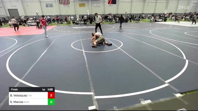 130 lbs Final - Brandon Velasquez, The Lions Den vs Sergio Macias ...