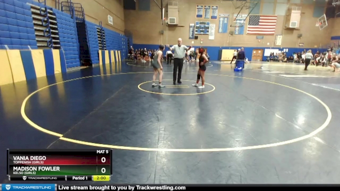 125lbs Champ. Round 4 - Vania Diego, Toppenish (Girls) vs Madison ...
