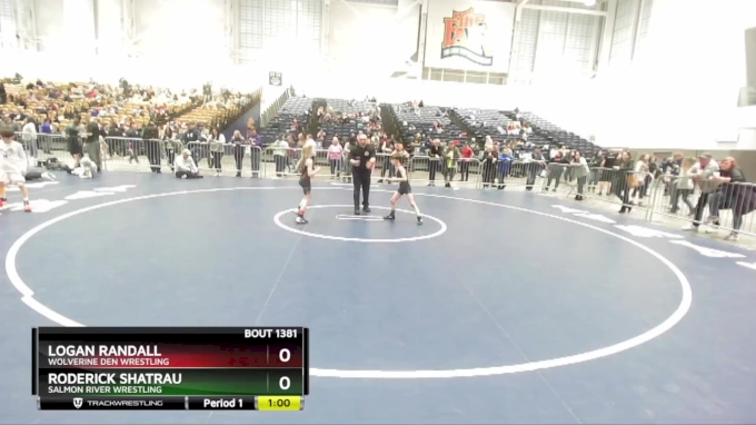 56 lbs Cons. Round 3 - Roderick Shatrau, Salmon River Wrestling vs Logan Randall, Wolverine Den ...