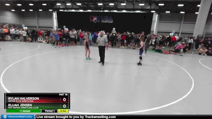 75 lbs Champ. Round 2 - Rylan Halverson, Moyer Elite Wrestling vs ...