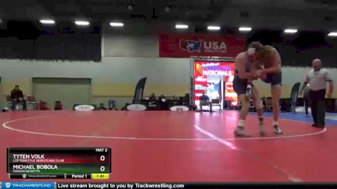 152 lbs Champ. Round 3 - Michael Bobola, Massachusetts vs Tyten Volk ...